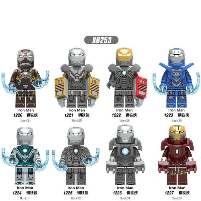 Iron Man Minifigure X0253 (Lego Compatible) | Shopee Malaysia