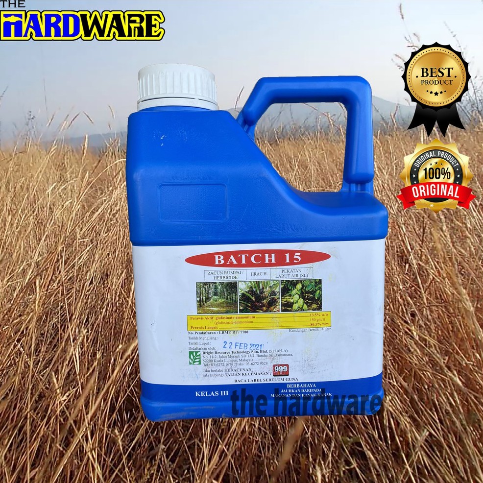 4L BATCH 15 13.5% HERBICIDE WEED KILLER/RACUN RUMPUT/草药水 | Shopee Malaysia