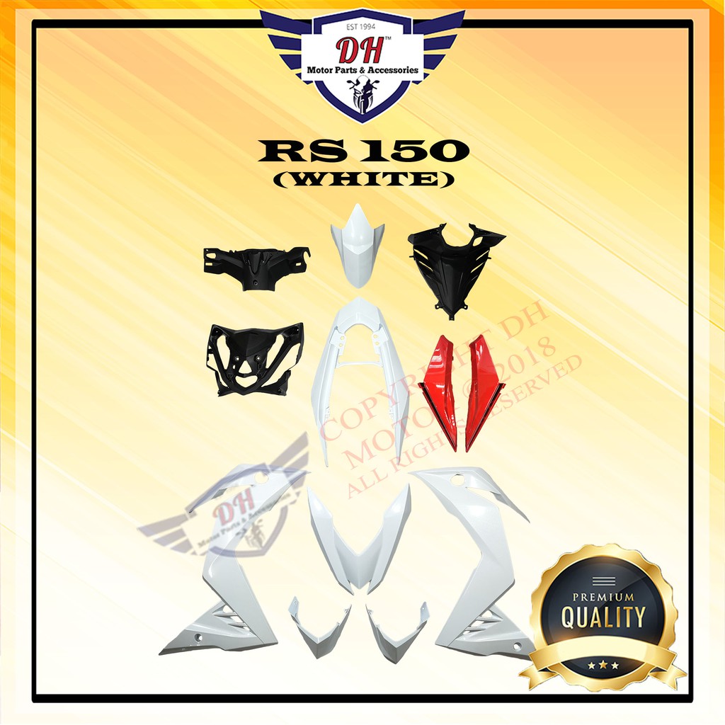 RS 150 COVER SET HONDA RS150R WINNER (WHITE) FULL SET | Shopee Malaysia