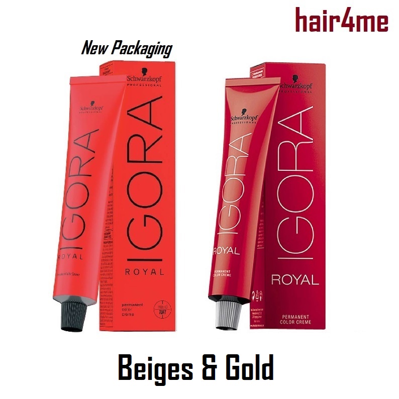 [Beiges & Gold] Schwarzkopf Igora Royal Color Tube 60ml (X-4, X-5, X-42 ...