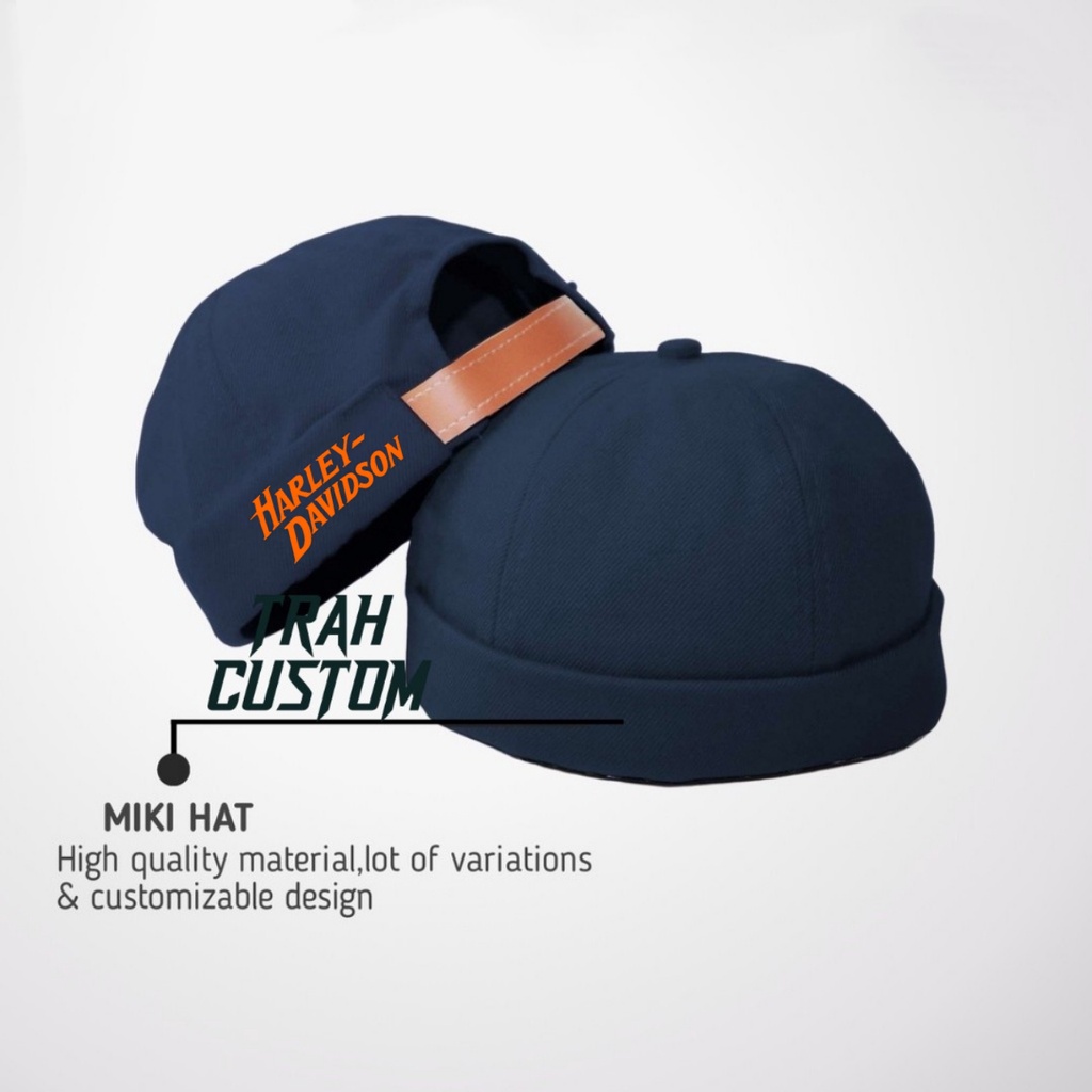 Harley davidson peci hat / harley davidson slang peci / miki hat slang ...