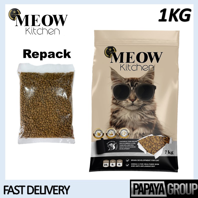 [REPACK] Meow Kitchen Cat Food Chicken Tuna 1000G 100% Balanced ...