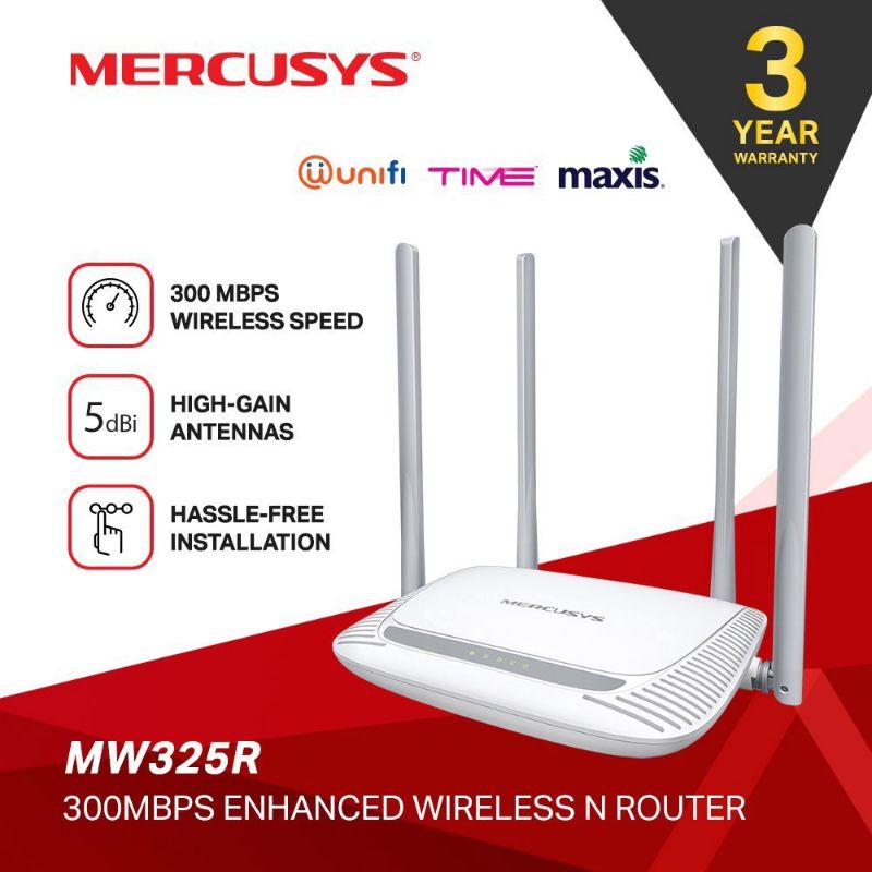 MERCUSYS MW325R HIGH SPEED ROUTER | Shopee Malaysia