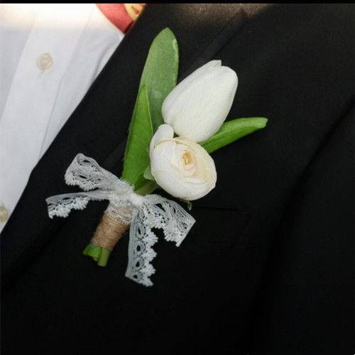 wedding bride bunga tangan pengantin flower bouquet Simple hand tulip ...