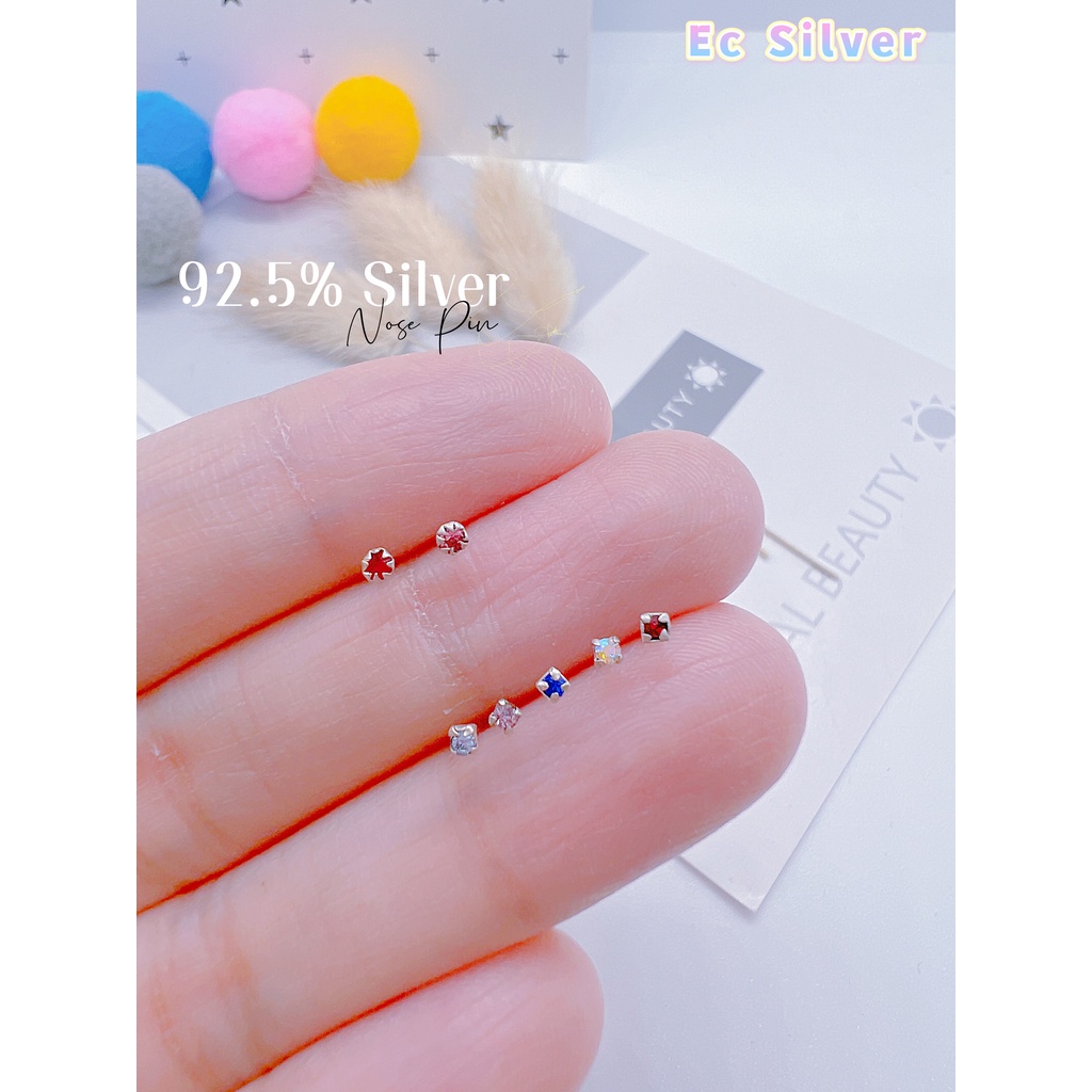 Silver 925 (1#) Subang Hidung / Nose Pin / Nose Stud | Shopee Malaysia