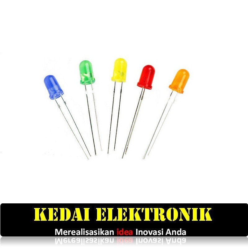 50pcs 5mm LED diode Light Assorted Kit DIY Set Yellow- Red -Green ...