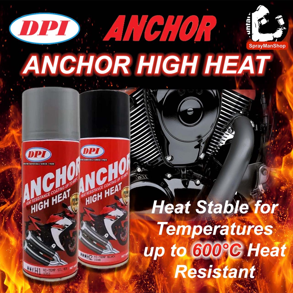 Anchor Spray Paint High Heat (600°C Heat Resistant) | Shopee Malaysia