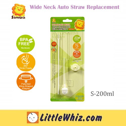 Simba: Wide Neck Auto Straw Set Replacement - S ( 1 piece ) | Shopee ...