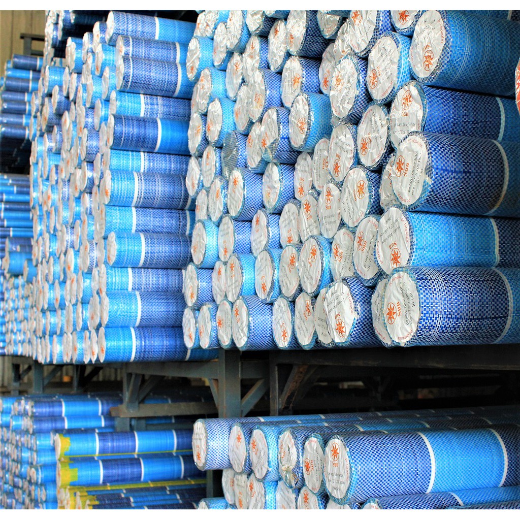 Blue White 50yard Canvas Roll Size L PE Tarpaulin Canopy Kanvas Biru ...