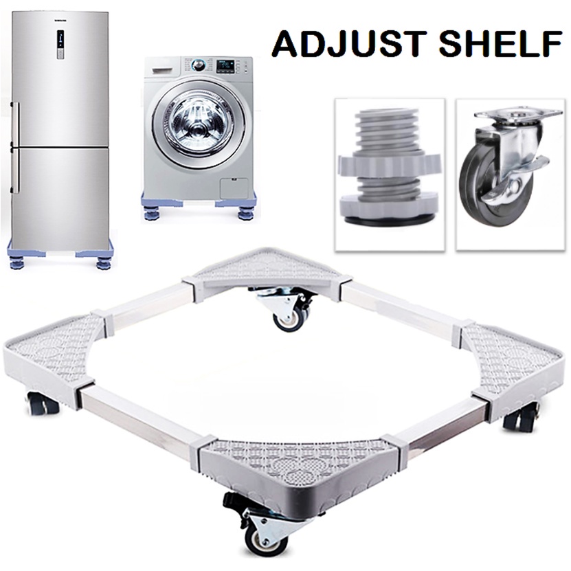 Movable Adjustable Height Washing Machine Refrigerator Undercarriage ...