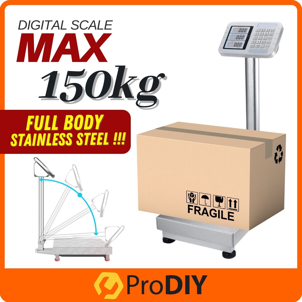 DY-150kg 300kg Stainless Steel High Precision Digital Electronic Weight Price Scale Rechargeable ...