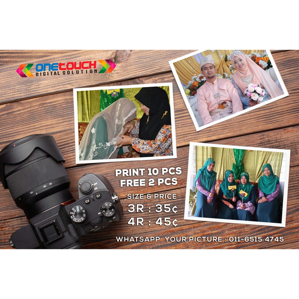 Cetak Gambar Murah 3R 4R Photo Print Cuci Gambar Glossy Photo Paper ...