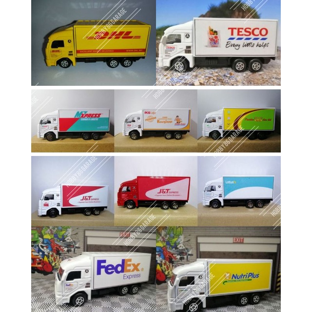 Diecast Model Mini Lorry Eco Custom Decal IKEA/GDEX/POSLAJU/TNB/DHL ETC ...