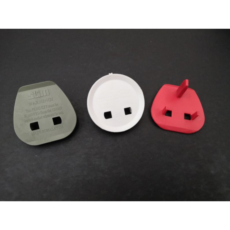 🚚Fast Delivery🏆Multi-Colour Plastic Safety Plug Key 2 Pin Converter ...