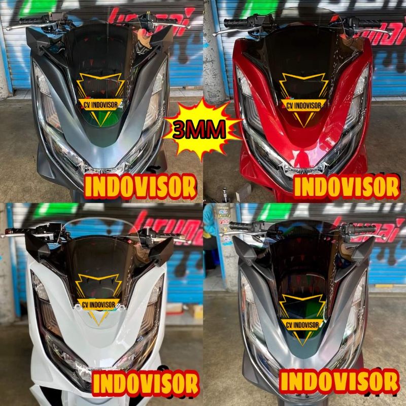 PCX 160 visor PCX 160 windshield and rear view mirror (3MM THICK ...