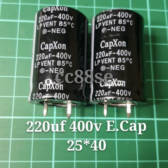 220UF 400V Electrolytic capacitor CapXon 25*40 | Shopee Malaysia