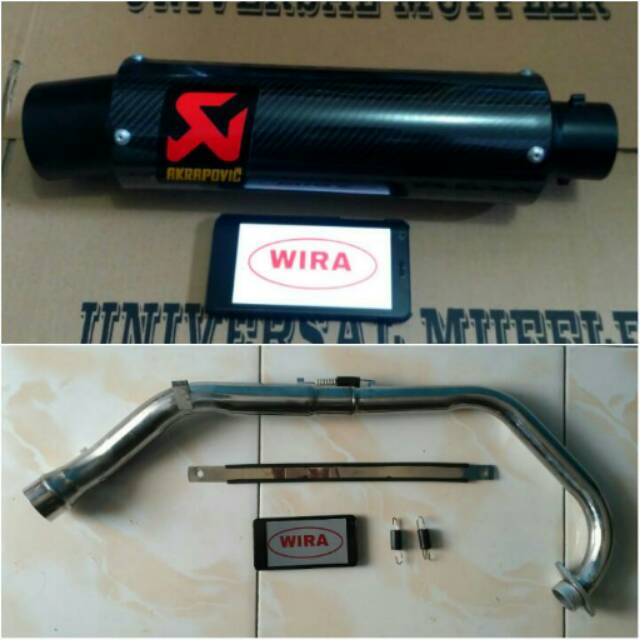 Racing Exhaust For AKRAPOVIC NEW CBR150R CB150R VIXION R15 V3 XABRE GSX ...