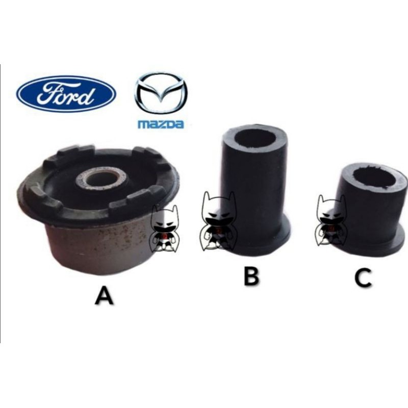 FORD RANGER T6 MAZDA FIGHTER BT50 REAR LEAF SPRING BUSH LONG SHORT IRON ...