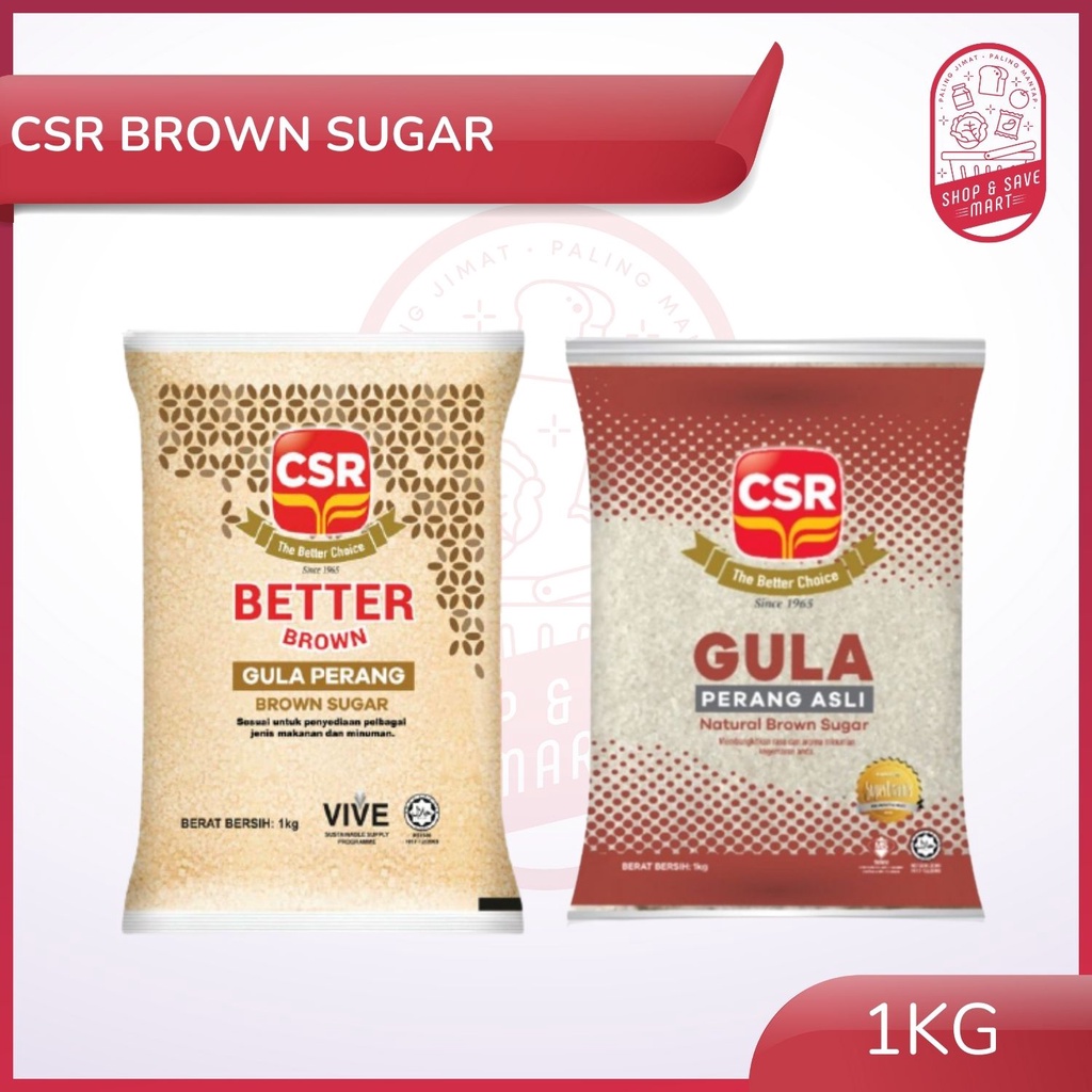 1KG - Gula CSR Better Brown Sugar Natural Low Glycerin / CSR Sugar ...