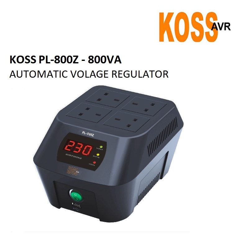 KOSS ACTIVA AVR Automatic Voltage Regulator (Stabilizer) - PL-800Z ...