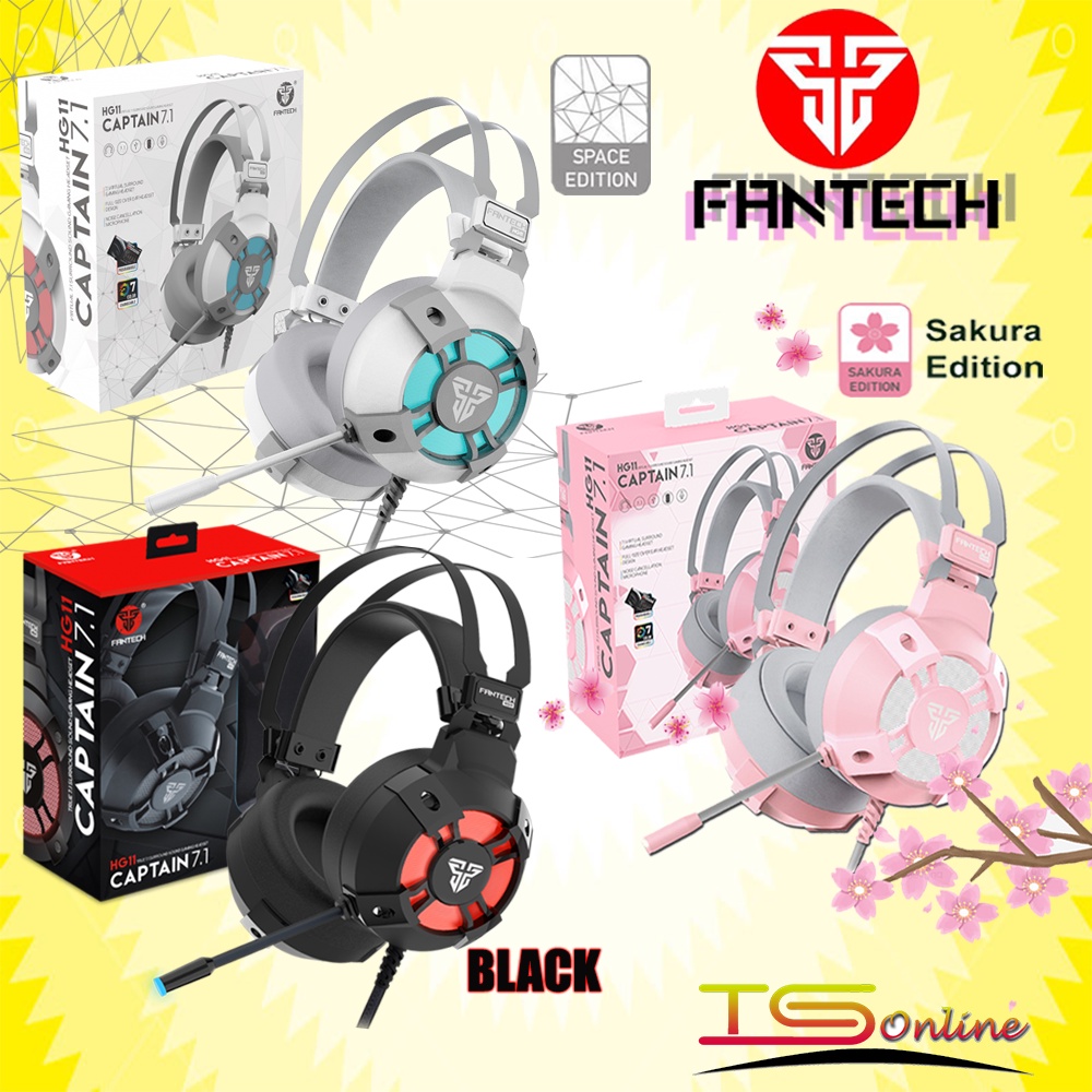 FANTECH HG11 / HG11 Pro CAPTAIN 7.1 SURROUND SOUND GAMING HEADSET ...