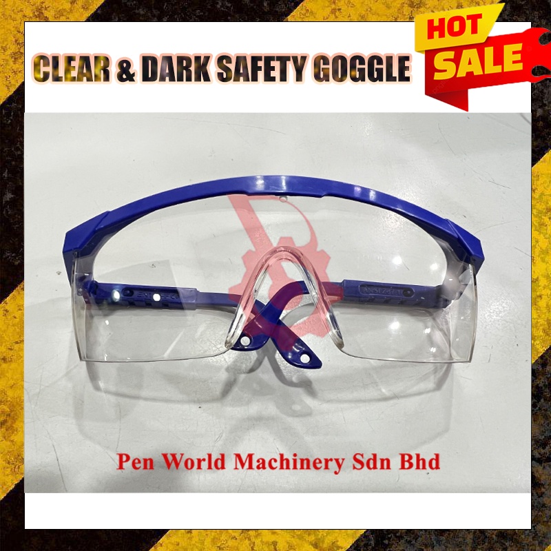 Safety Goggle / Safety Glasses Eye Protection Welding Goggle Cermin ...