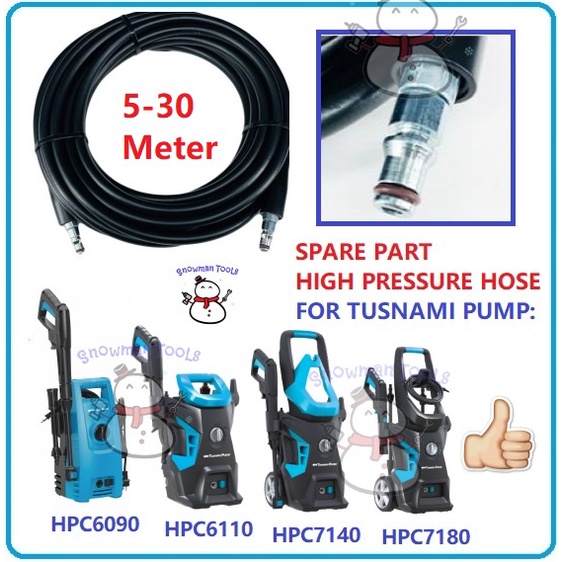 5 - 30 METER OEM HOSE TSUNAMI HPC6091 HPC7140 HPC7180 HPC6090 HPC6110 ...