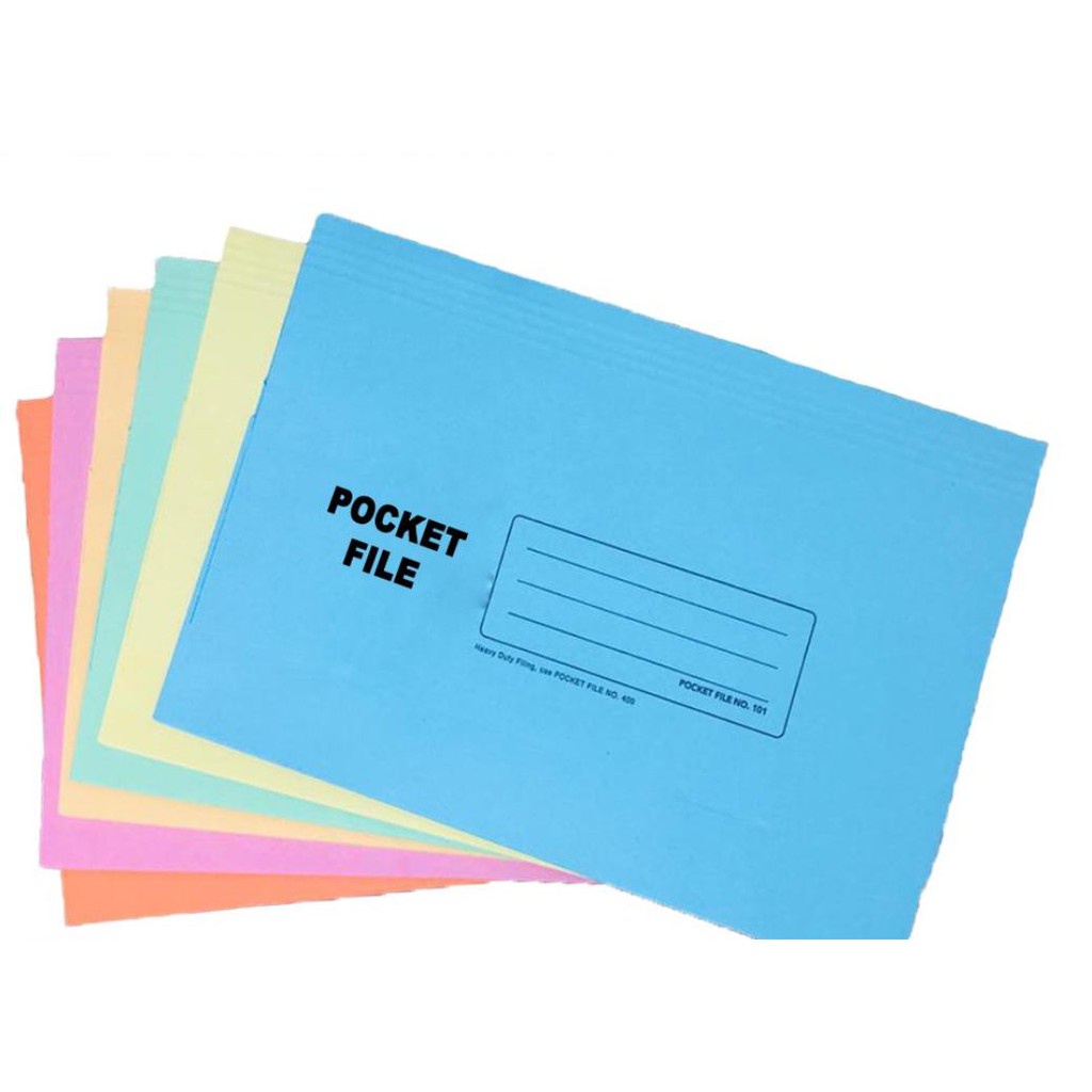 Manila Card Pocket File (Light Colors) | Shopee Malaysia
