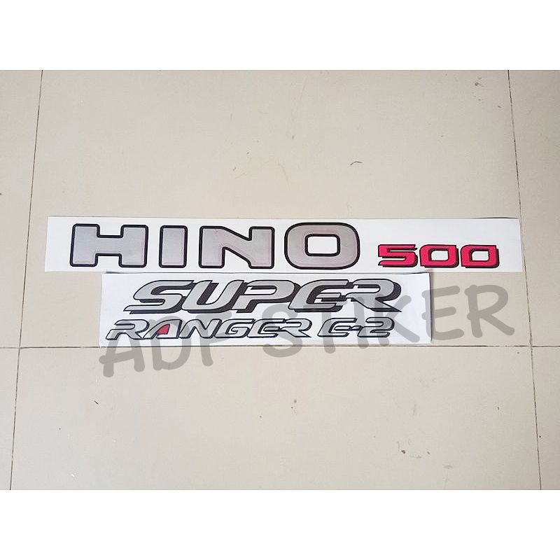 Super Ranger Hino 500 STICKERS / Hino lohan 500 stickers / Hino ...