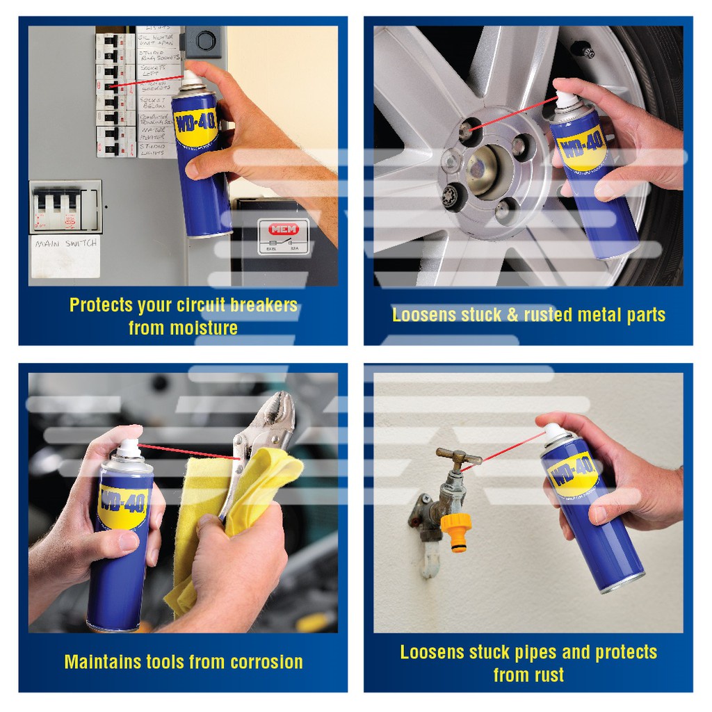 WD-40 Multi Use Product Anti Rust Multi Purpose Lubricant Spray 412ml ...