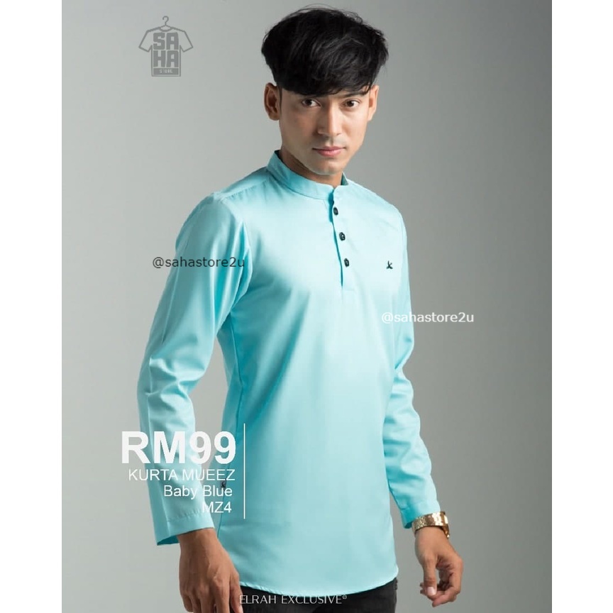 Kurta Mueez Vol1 Elrah Exclusive BAJU RAYA Maroon Black Dark Light Baby ...
