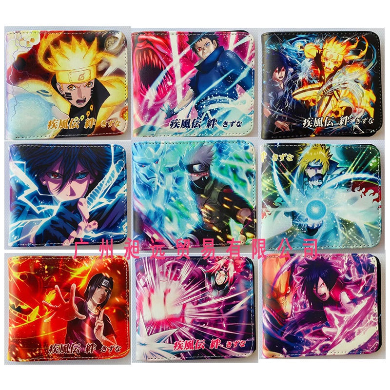 Naruto New Style Ninja Wallet Sasuke Kakashi Merchandise Fourth ...