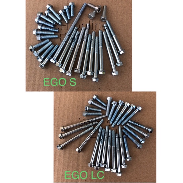 EGO S /EGO LC ENGINE SCREW COMPLETE SKRU ENGINE T8 FULL ENGINE BOLT ...