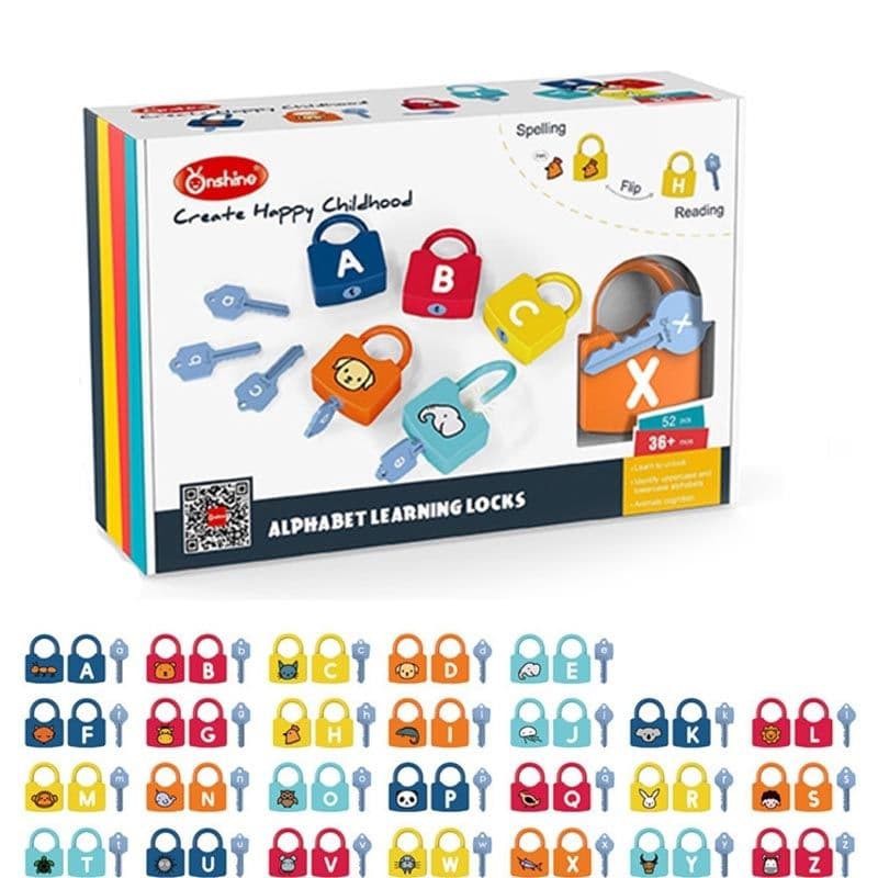 (Ready Stock-Limited)Matching Lock Alphabet and Image (52pcs) | Shopee ...
