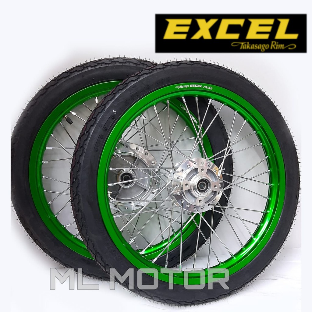 RXZ Set PNP Takasago Excel Asia 160x18, RCB Lidi/Spoke Chrome, Hub ...