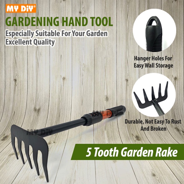 MYDIYHOMEDEPOT - Long Handle Garden Tool Set Mini Cangkul Spade Rake ...