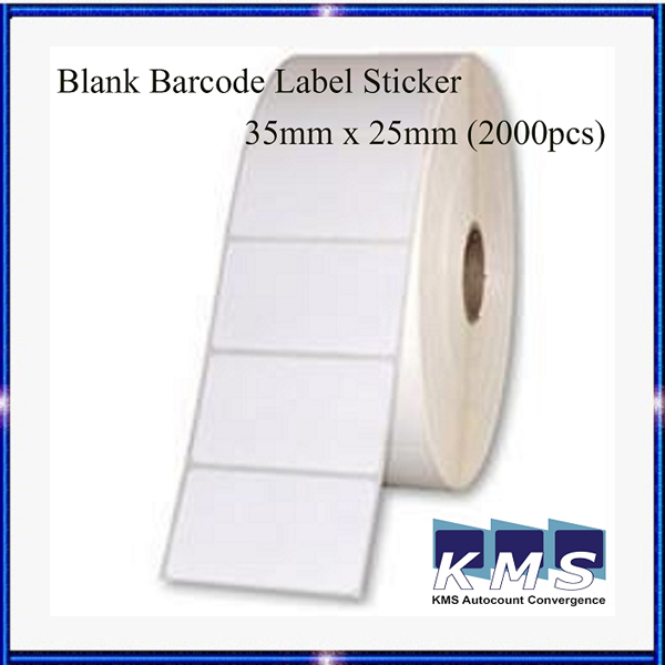 Blank Barcode Sticker 35mm x 25mm (2000pcs/roll) | Shopee Malaysia