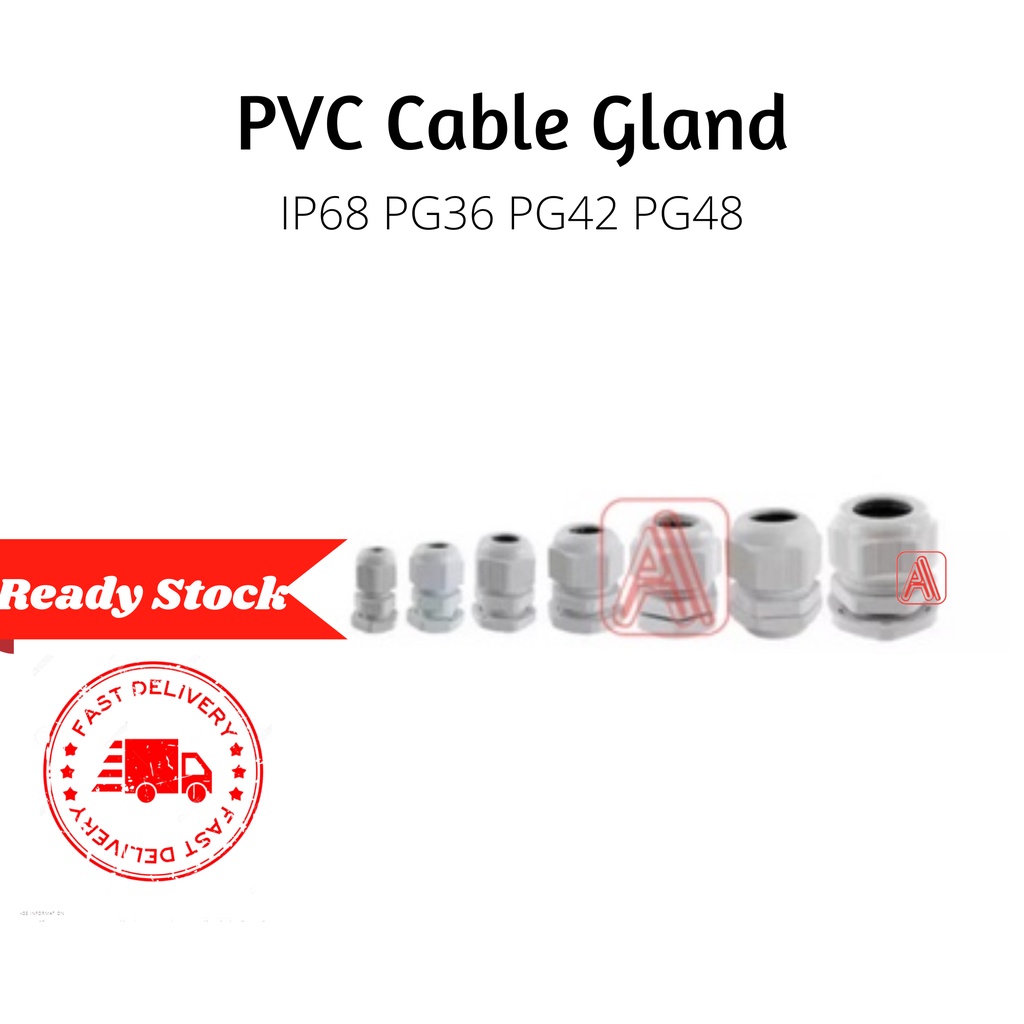 Nylon Pvc Cable Gland PG Gland Pvc Gland IP68 White PG36 PG42 PG48 O Ring | Shopee Malaysia