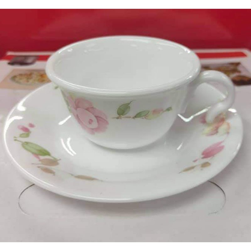 Cawan dan Piring Corelle Vitrelle (2 pasang) | Shopee Malaysia