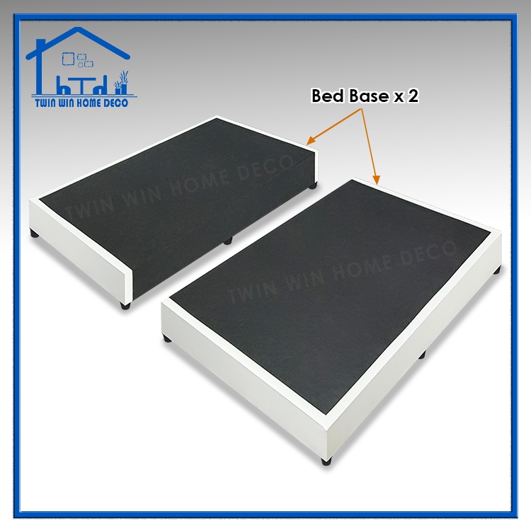 Twin Win Home EQUINOX PVC Divan Queen Bed base - White Color | Shopee ...