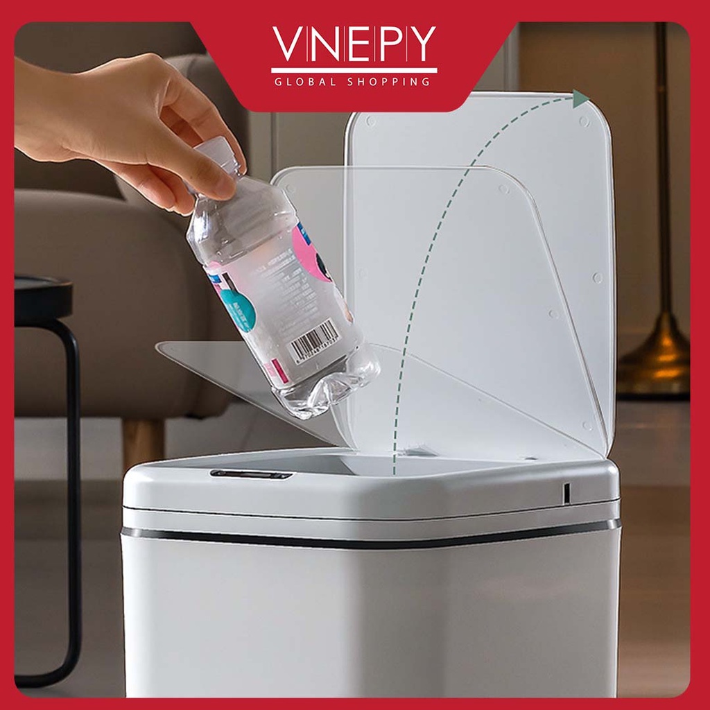 【Vnepy Automatic Touchless Big Volume Smart Sensor Dustbin Garbage Can ...