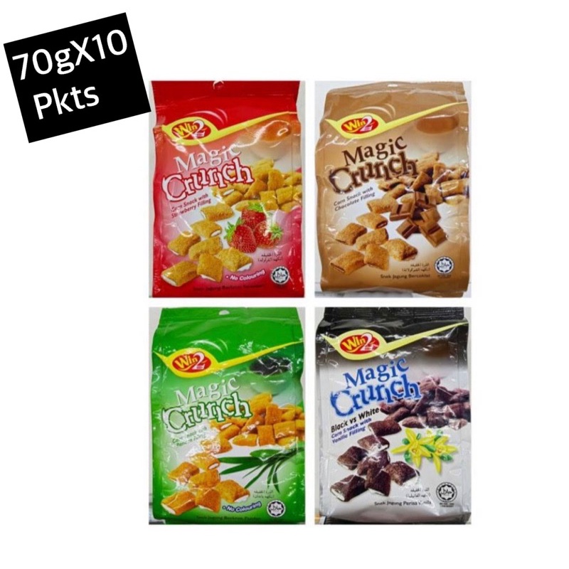 Win2 Magic Crunch 70G*10 -Pandan / Vanila / Chocolate / Strawberry ...