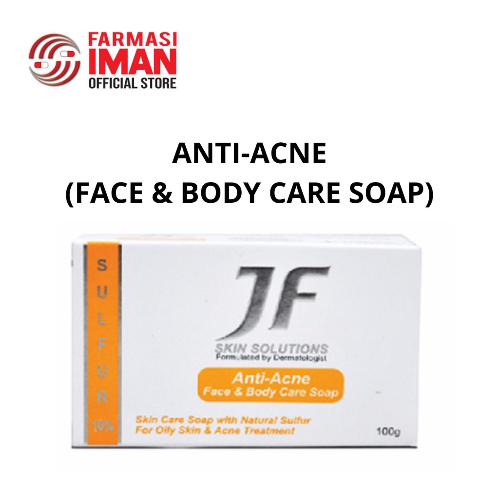 (100G, ANTI-ACNE) Jf Skin Solutions Anti-Acne Sulfur Soap Fungal ...