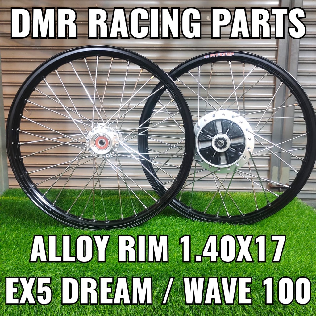 ALLOY RIM EX5 DREAM / WAVE 125 1.40X17 (COMLATE SET) F HUB ALLOY & R ...