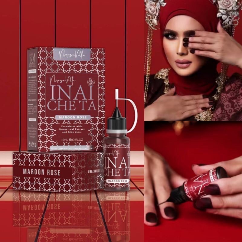 MAWAR HITAM LIPSTICK CHE TA & INAI CHE TA ORIGINAL HQ | Shopee Malaysia