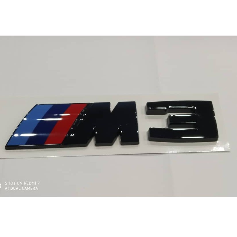 [READY STOCK !!!] BMW M3 Emblem Logo Gloss Black | Shopee Malaysia