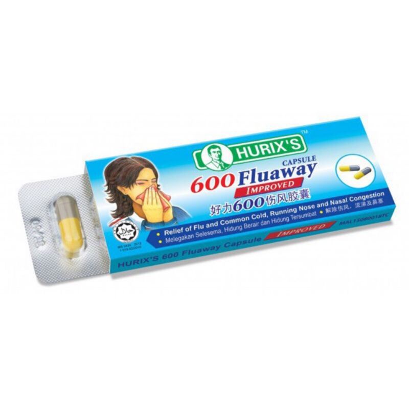 Hurix's 600 Fluaway capsule (6's)/900 Flucold capsule (6's)/1000 ...