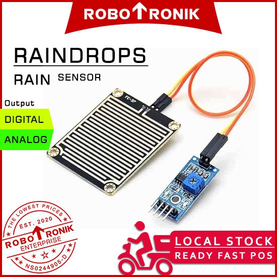 Rain Sensor Raindrop Module | Shopee Malaysia