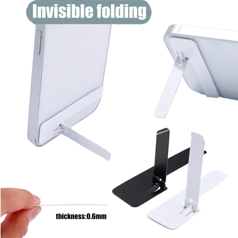0.6mm Ultra-Thin Mini Metal Folding Phone Holder/ Alloy Invisible Back ...