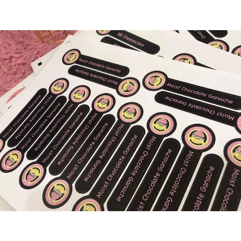 Sticker Label/ Customized Stickers (FREE LAYOUT!) | Shopee Malaysia